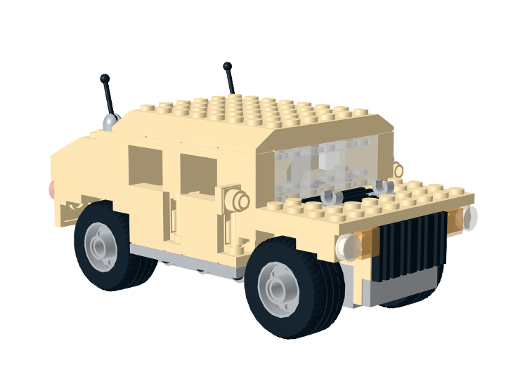 humvee from BrickLink Studio [BrickLink]