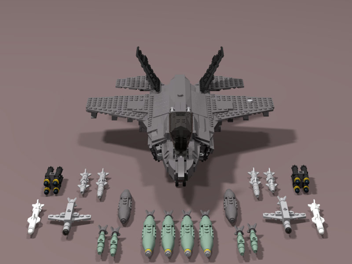F-35 B from BrickLink Studio [BrickLink]