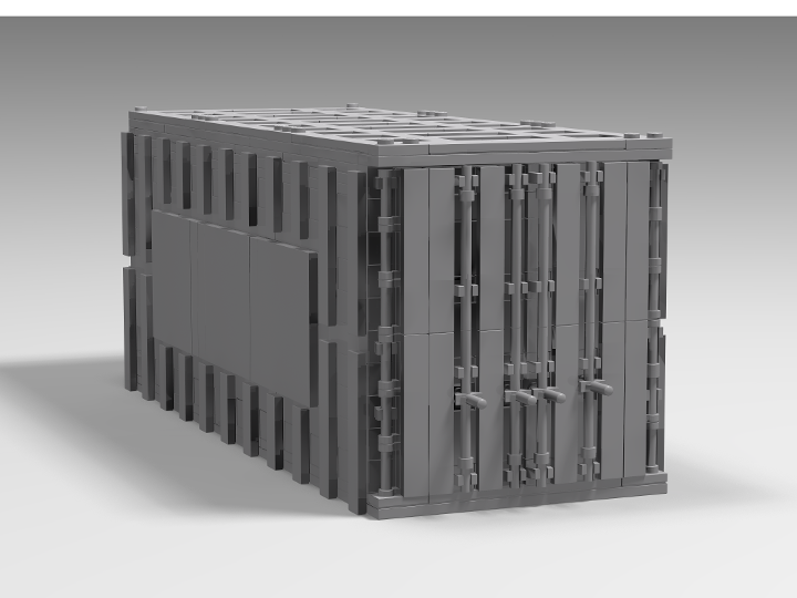 Modular Corrugated Shipping Container from BrickLink Studio [BrickLink]