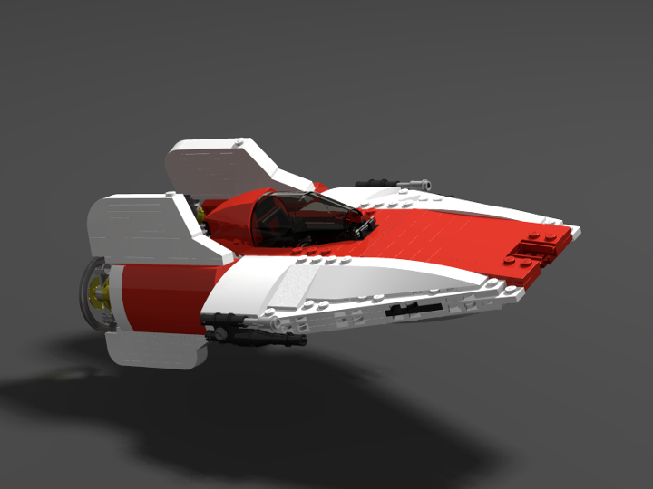 Custom A-Wing from BrickLink Studio [BrickLink]