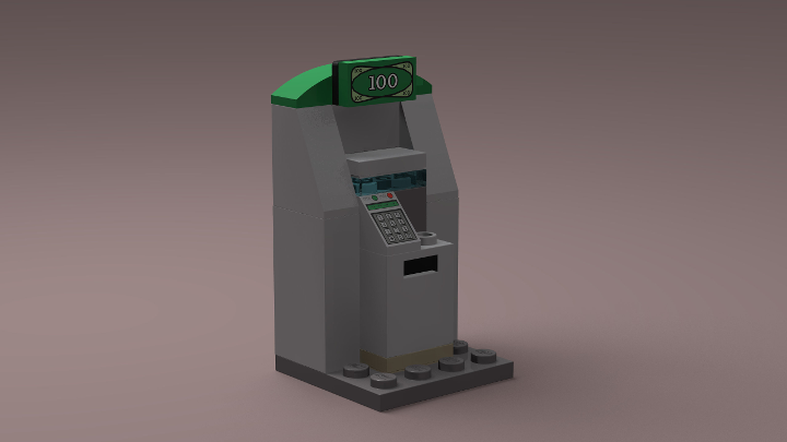 Cash dispenser from BrickLink Studio [BrickLink]