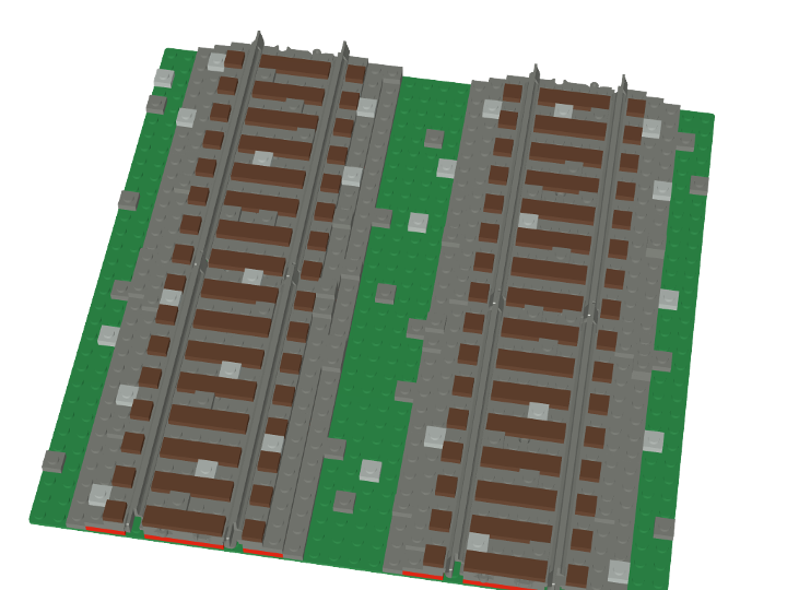 rc double mainline balast track from BrickLink Studio [BrickLink]
