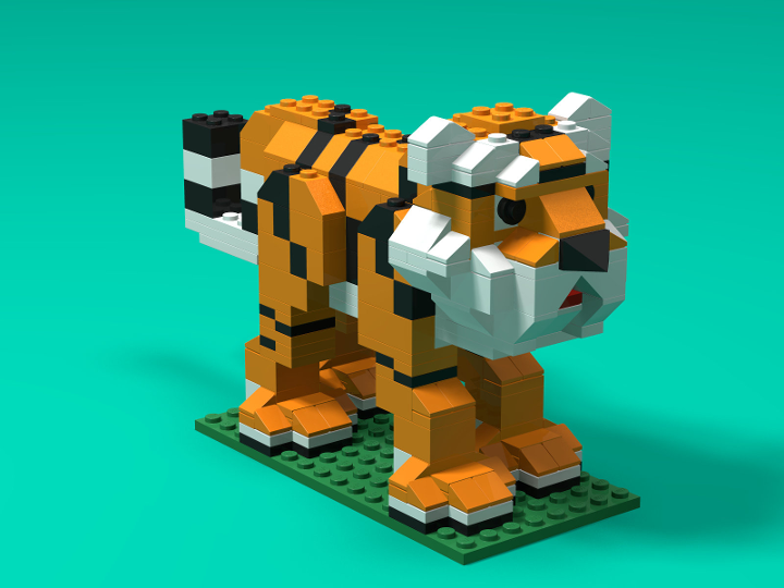 THE BEAUTIFUL AND ENDANGERED TIGER from BrickLink Studio [BrickLink]