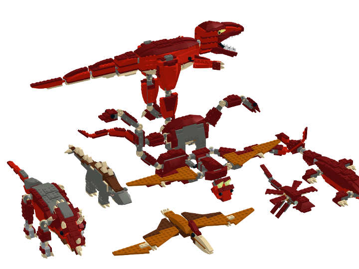 4507 Prehistoric Animals from BrickLink Studio [BrickLink]