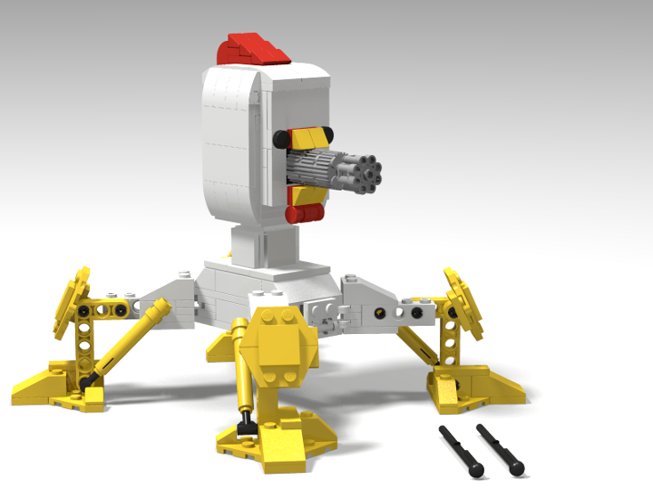 walking mech (chicken edition) from BrickLink Studio [BrickLink]
