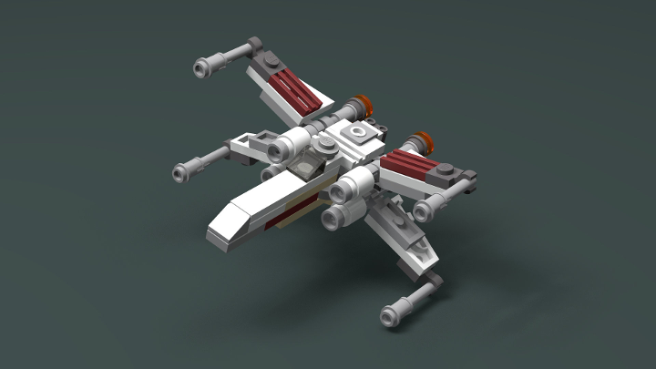 30051-1 Mini X-wing from BrickLink Studio [BrickLink]