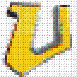 Lego Universe Mosaic 32x32 from BrickLink Studio [BrickLink]
