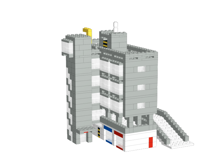 Classic System Office Block with Shops and Car Park from BrickLink ...