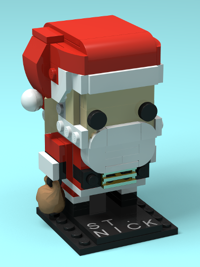 Brickheadz Santa from BrickLink Studio [BrickLink]
