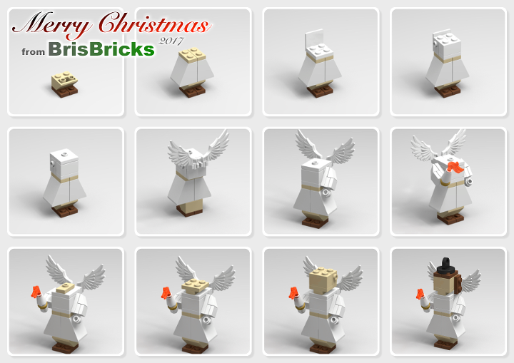 BrisBricks 2017 Christmas Angel from BrickLink Studio [BrickLink]