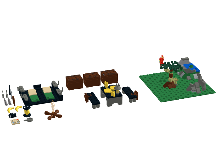 Campsite from BrickLink Studio [BrickLink]