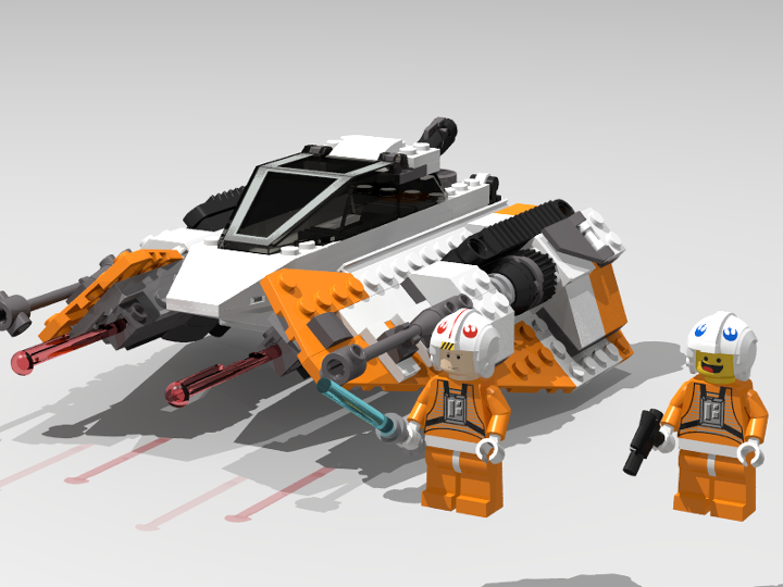 custom snowspeeder from BrickLink Studio [BrickLink]