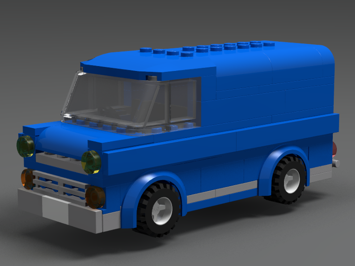 60s Panel Van from BrickLink Studio [BrickLink]