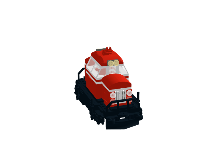 Little Red Shunter (6-wide) from BrickLink Studio [BrickLink]
