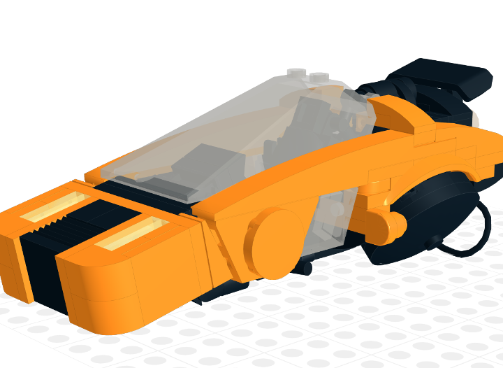 Spinner 2050 (orange) from BrickLink Studio [BrickLink]