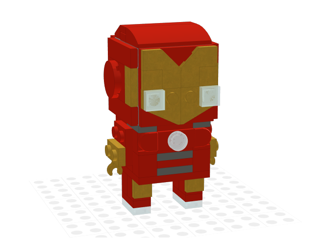 Invincible Iron Man Brickheadz from BrickLink Studio [BrickLink]