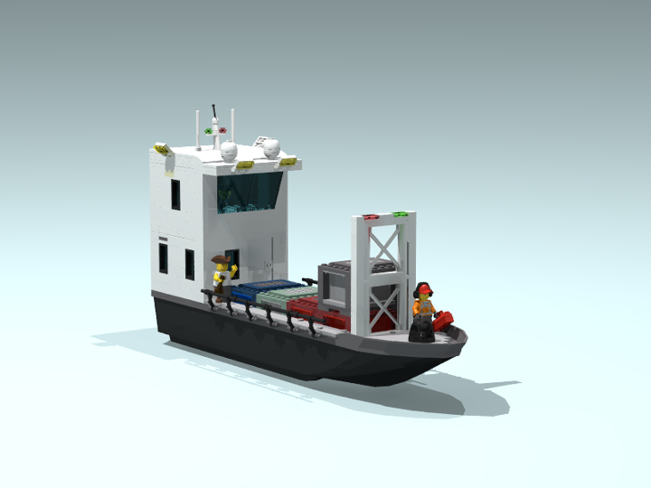 container ship from BrickLink Studio [BrickLink]