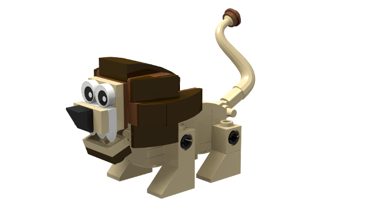 Lion from BrickLink Studio [BrickLink]