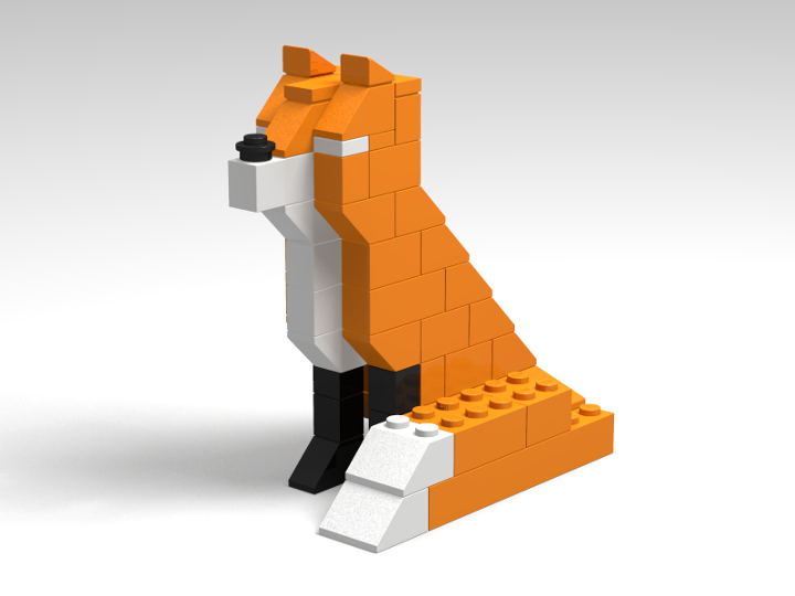 Red Fox from BrickLink Studio [BrickLink]
