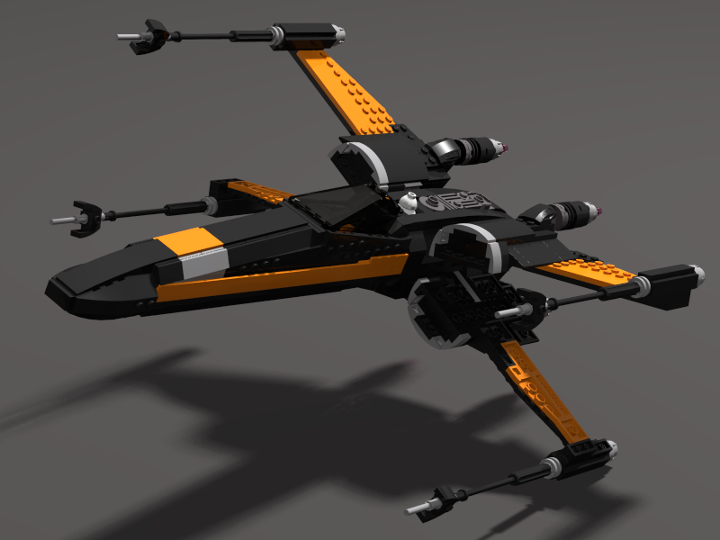 Poe's X-Wing MOC from BrickLink Studio [BrickLink]