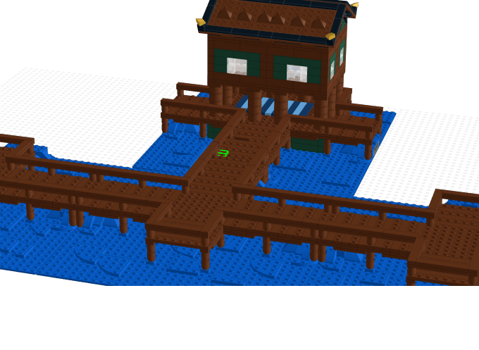 Lego Building Dock from BrickLink Studio [BrickLink]