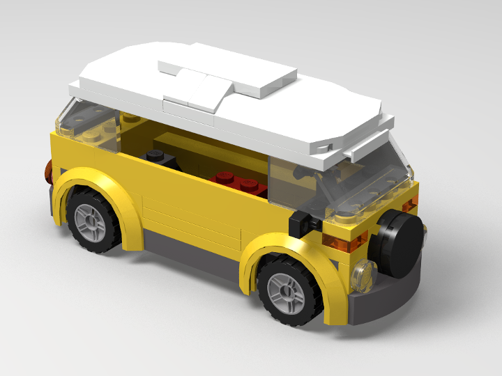 yellow hippy van from BrickLink Studio [BrickLink]