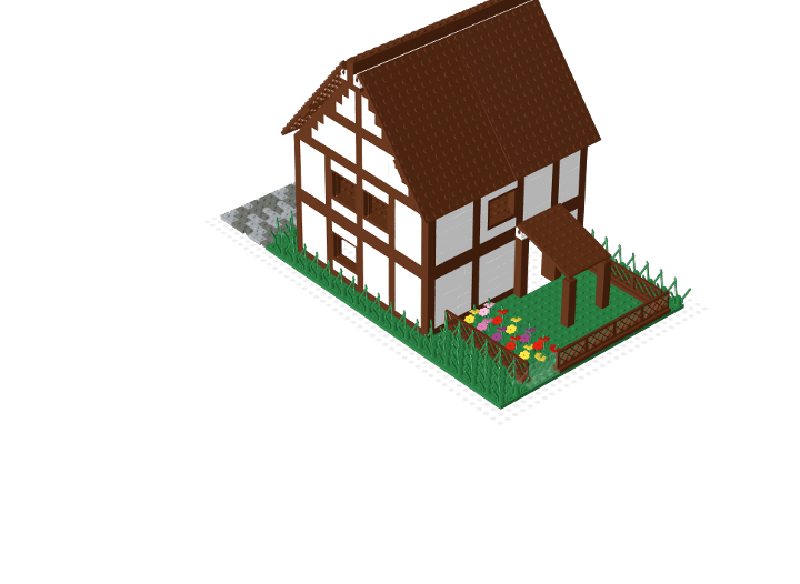 village building from BrickLink Studio [BrickLink]