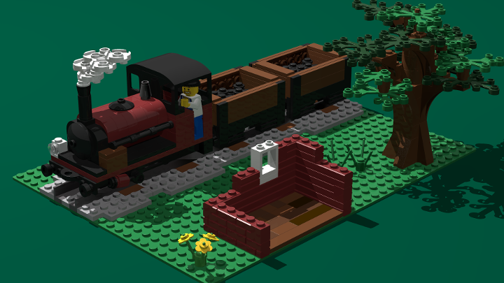 Mining train from BrickLink Studio [BrickLink]
