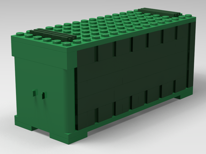 Green Cargo Container from BrickLink Studio [BrickLink]