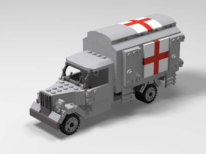 opel blitz ambulance from BrickLink Studio [BrickLink]