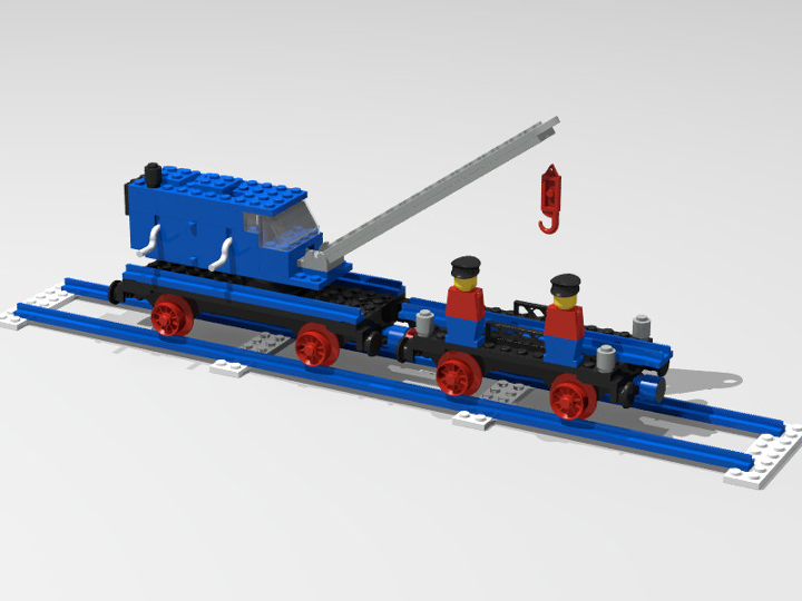 163 Cargo Wagon (1977) from BrickLink Studio [BrickLink]