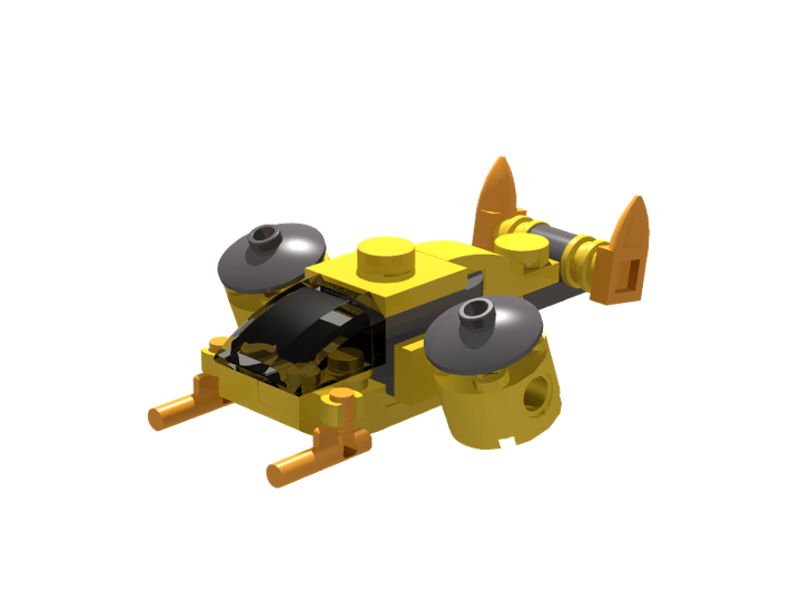 Helicopter-Jet "Orca" (Goodguys) from BrickLink Studio [BrickLink]