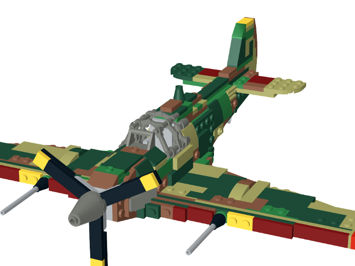 ww2 plane from BrickLink Studio [BrickLink]