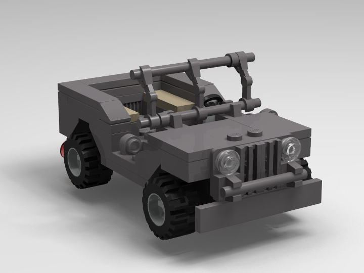 WWII Utility Jeep from BrickLink Studio [BrickLink]