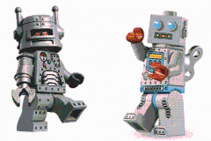 lego robots from BrickLink Studio [BrickLink]