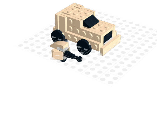 Lego Mini JLTV from BrickLink Studio [BrickLink]