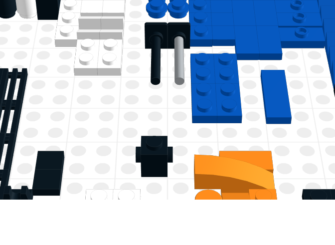 Mech Armor Parts Blue from BrickLink Studio [BrickLink]