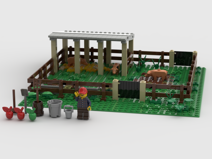 Pig Farm from BrickLink Studio [BrickLink]