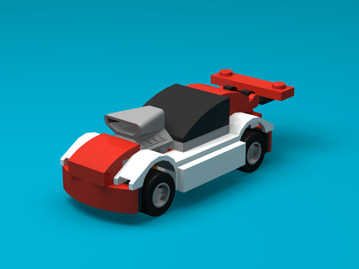 Mini Race car from BrickLink Studio [BrickLink]