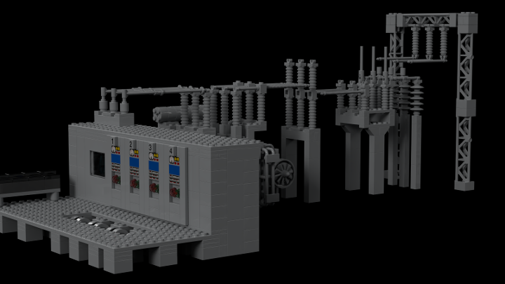 electric substation from BrickLink Studio [BrickLink]
