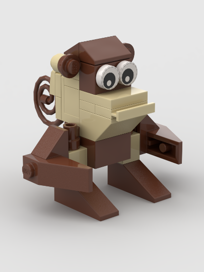 Mini - Monkey from BrickLink Studio [BrickLink]