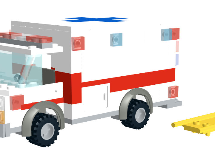 Basic Ambulance from BrickLink Studio [BrickLink]