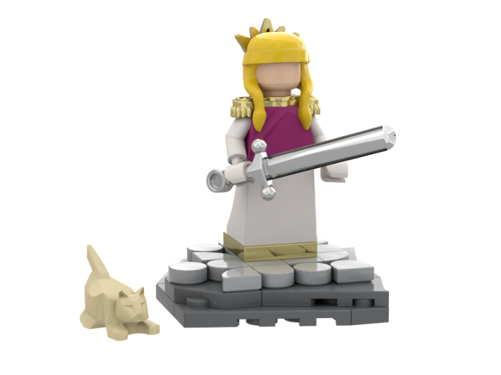 Princess Zelda and Mia from BrickLink Studio [BrickLink]