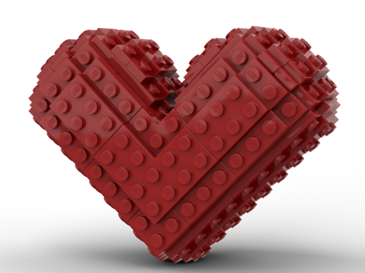Puffy Heart from BrickLink Studio [BrickLink]