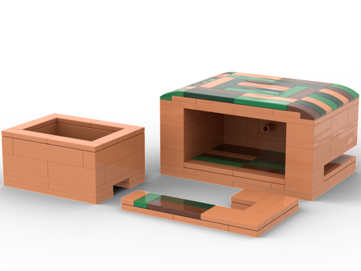 Camouflage and Blue Puzzle Boxes from BrickLink Studio [BrickLink]