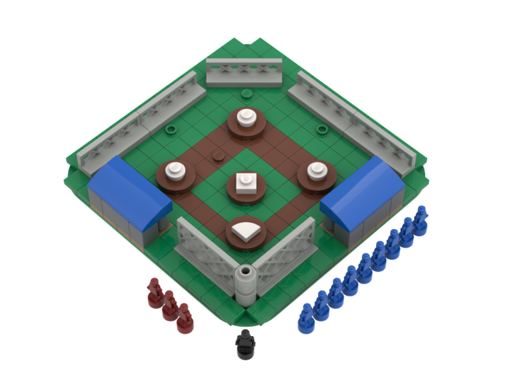 Baseball Diamond from BrickLink Studio [BrickLink]