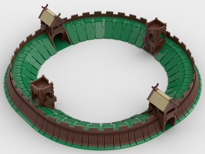 Full Size Viking Ringwall from BrickLink Studio [BrickLink]