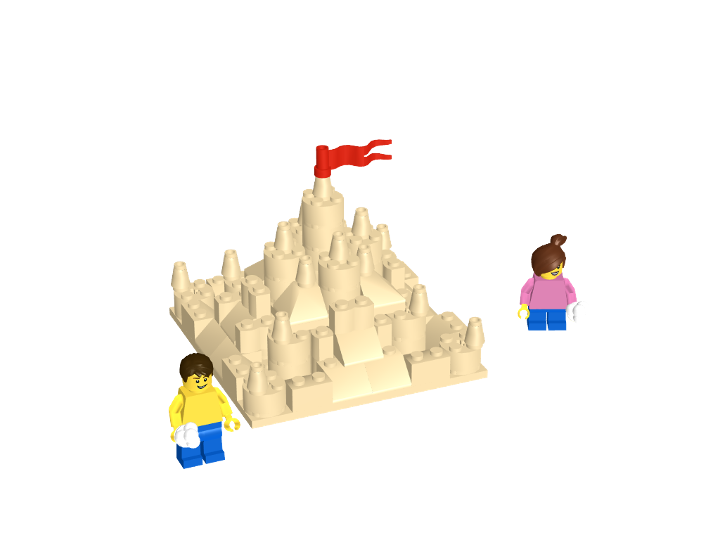 Sandcastle from BrickLink Studio [BrickLink]