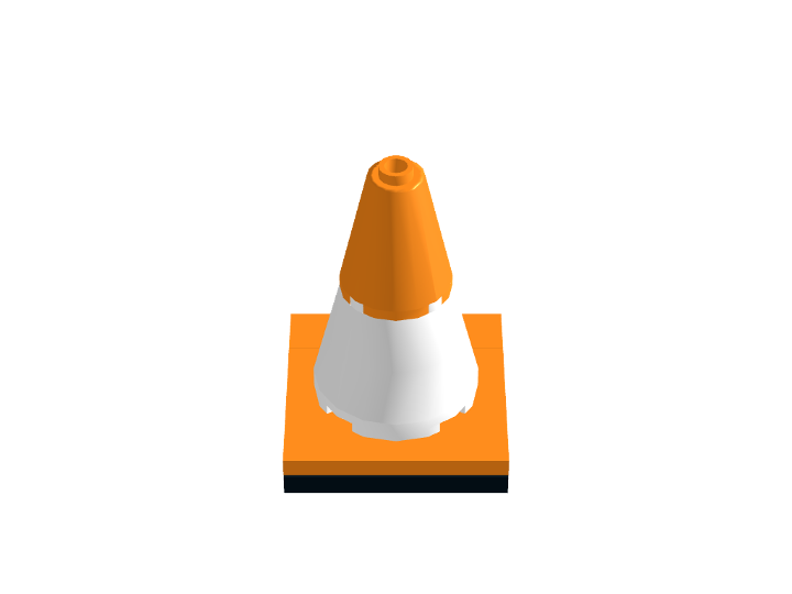 safety cone from BrickLink Studio [BrickLink]