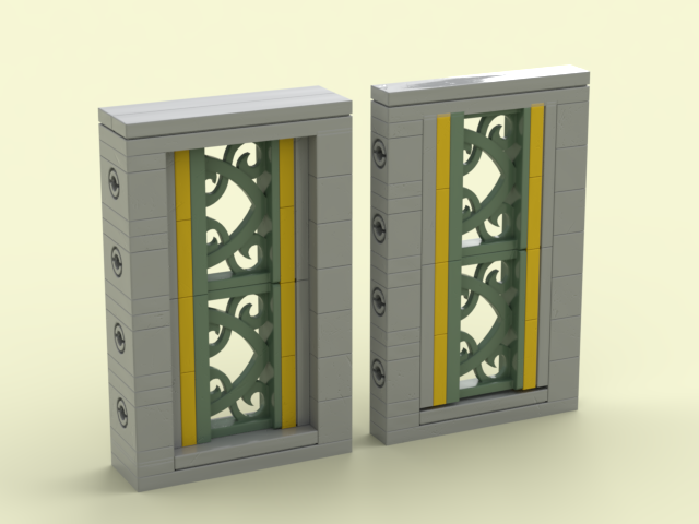 Ornamental Fence Window from BrickLink Studio [BrickLink]